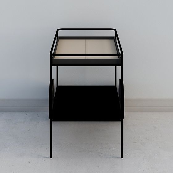 Stylish Minimalist Side Table 3D model