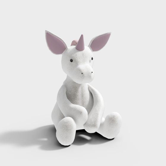 Unicorn Plush 3D model