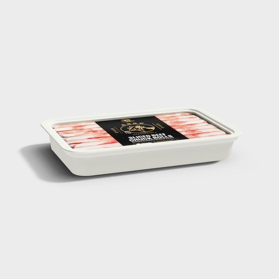 Sliced Beef Chuck Rolls 3D model