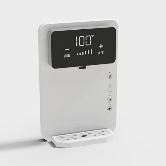 Smart Thermostat 3D model for Modern Design