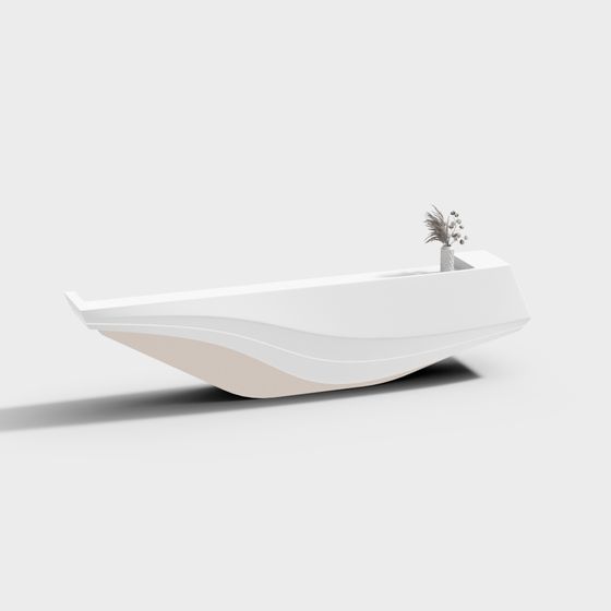 Futuristic Streamlined Planter 3D model