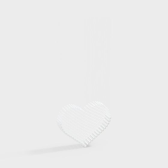 Glistening Heart 3D model