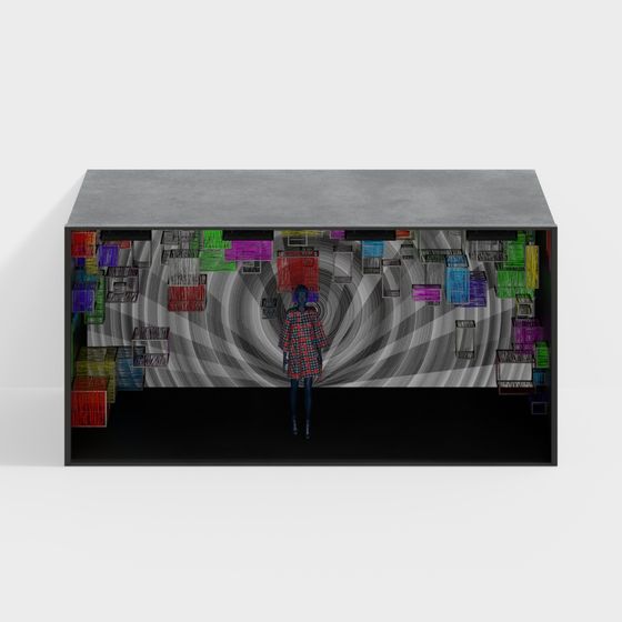 Maze Door 3D Model - Futuristic Design