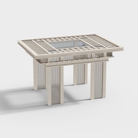 Future Bridge Low-Poly 3D Model for Modern Projects