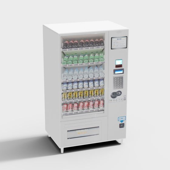Realistic Vending Machine 3D Model