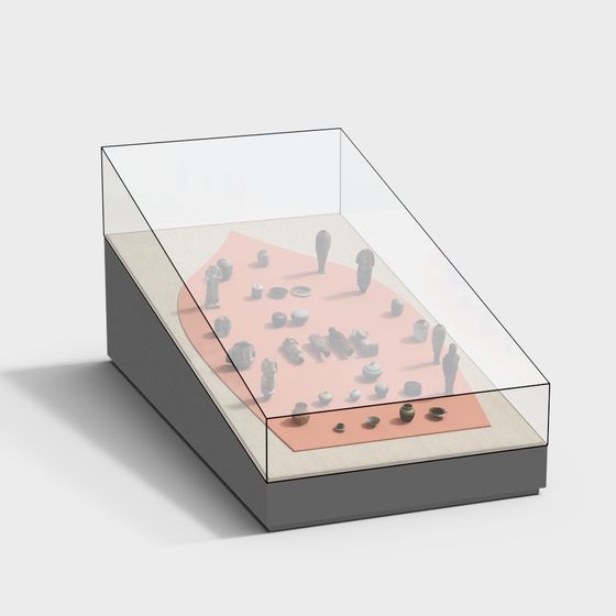 Museum Display Case 3D model