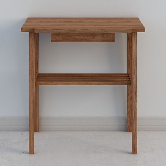 Modern Earth Color HANDWERKER Desk 3D Model