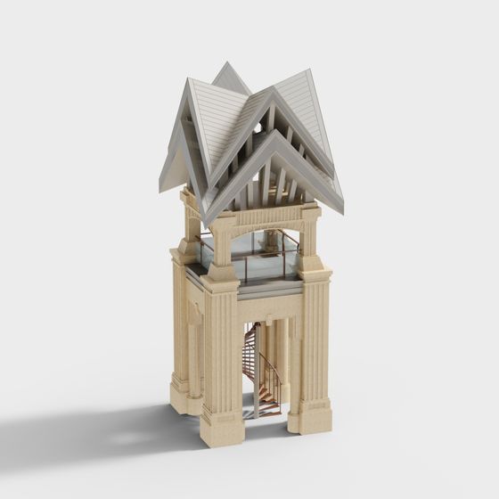 Futuristic Tower 3D model