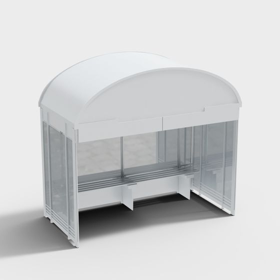 Urban Bus Stop 3D model