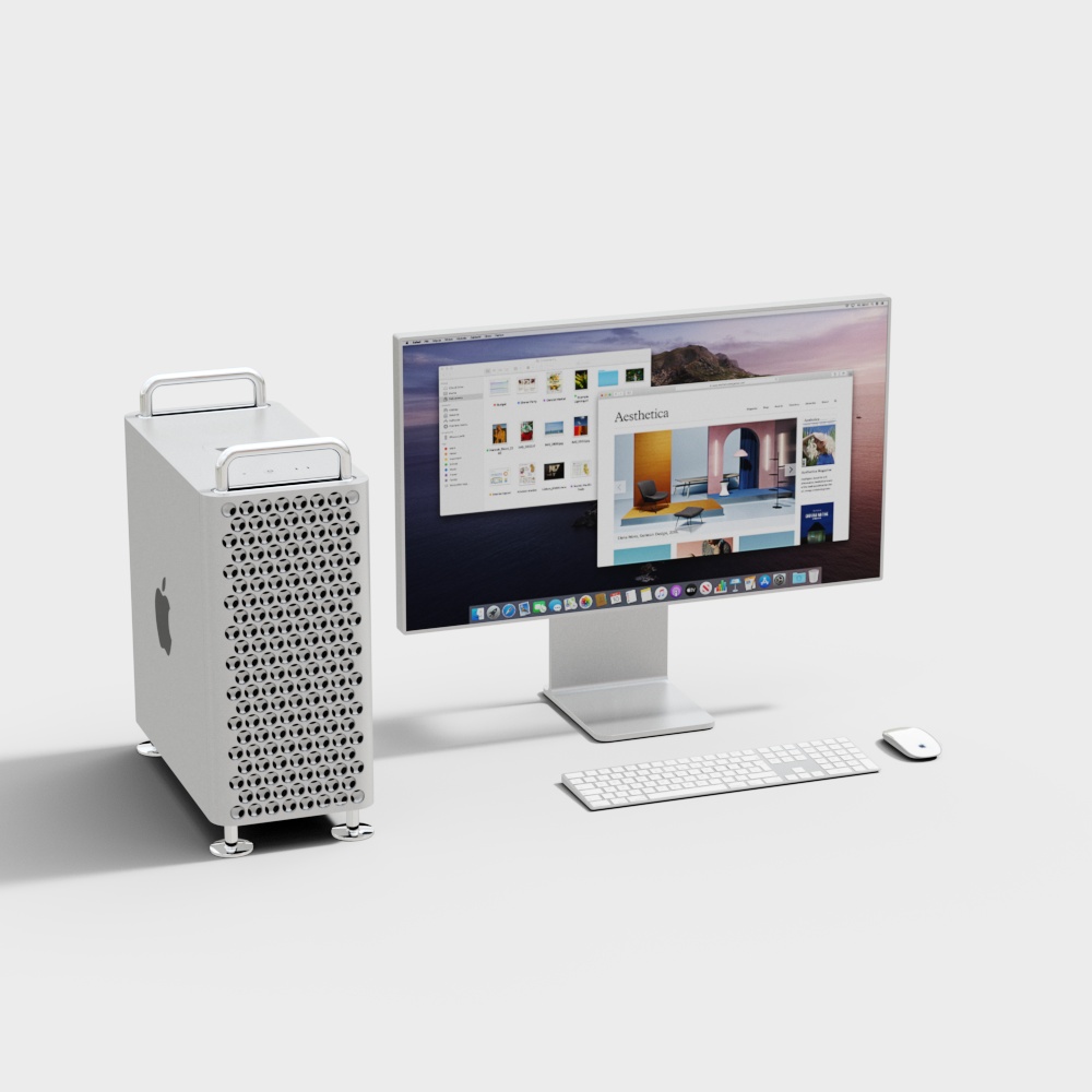 Realistic 3D Desk Model for Modern Workspaces