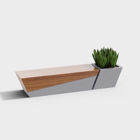 Urban Oasis Bench 3D model