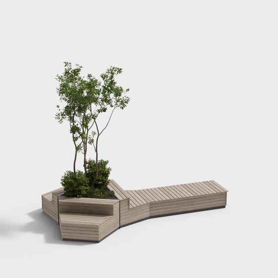 Urban Oasis Bench 3D model