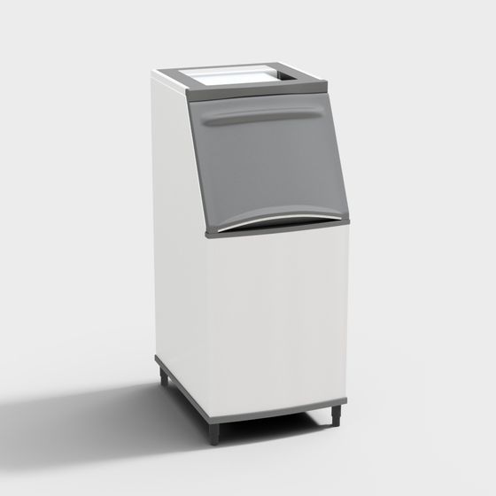 Sleek and Functional Trash Bin 3D Model