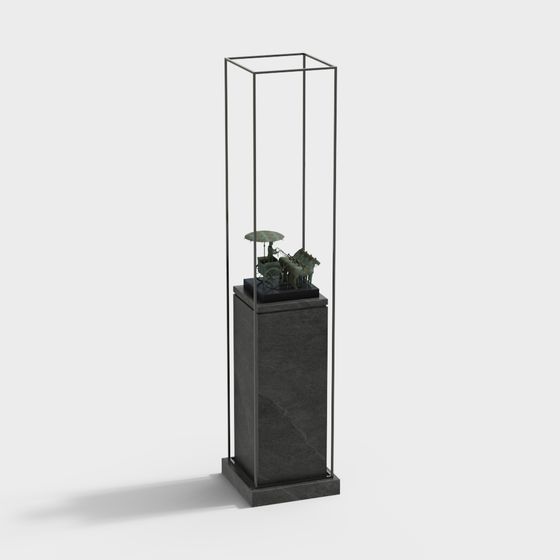 Ancient Roman Chariot Display Case 3D Model – Historical Design