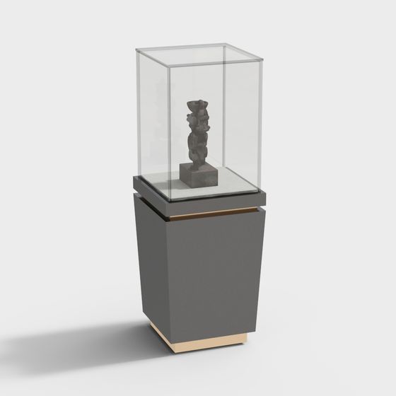 Unique Low-Poly High-Detail Sculpture 3D model