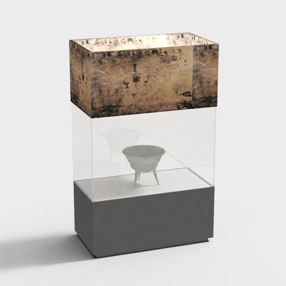 Elegant Low-Polygon Display Showcase 3D model for Creative Projects