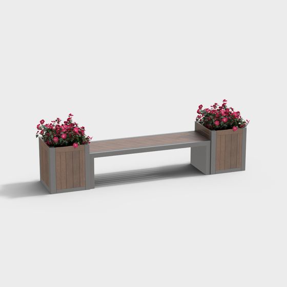 Urban Oasis Bench 3D model