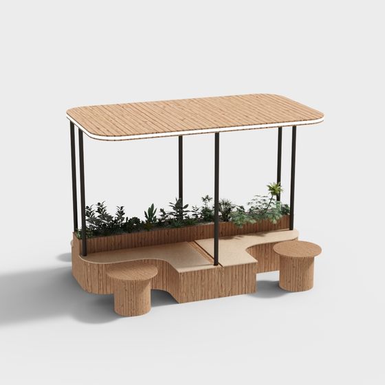 City Oasis Table 3D model