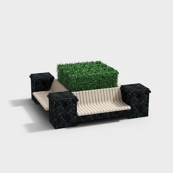 Urban Oasis Bench 3D model