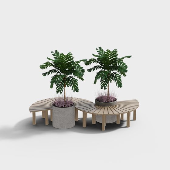 Urban Plant Seating 3D model