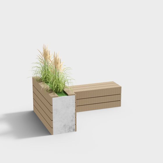 Urban Oasis Bench 3D model
