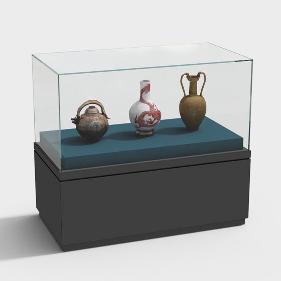 Artistic Display Shelf 3D model for Contemporary Spaces
