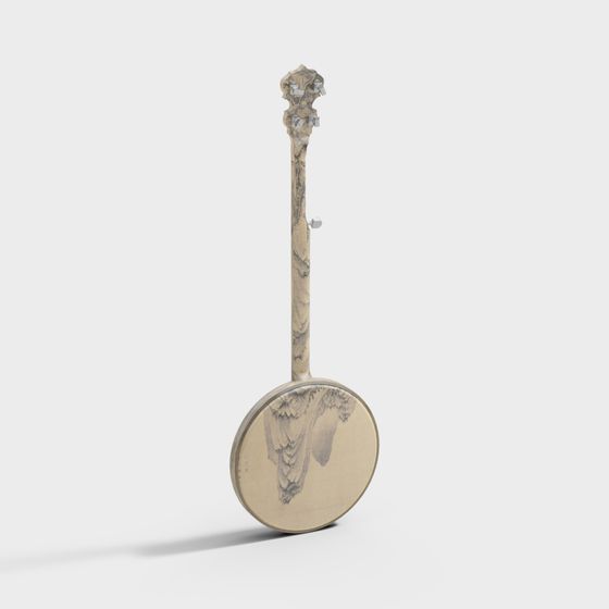 Vintage Banjo 3D model