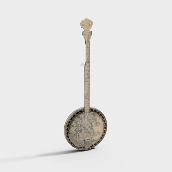 Vintage Banjo 3D Model for Creative Projects