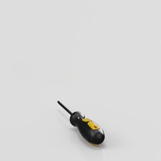 Low-Poly Screwdriver 3D Model