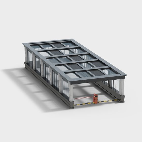 Stylish Low Poly Architecture 3D Model for Creative Projects