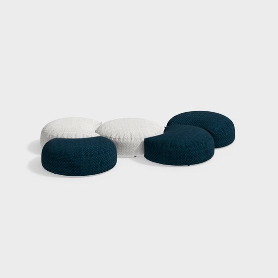 Round Cushion Series 3D Model