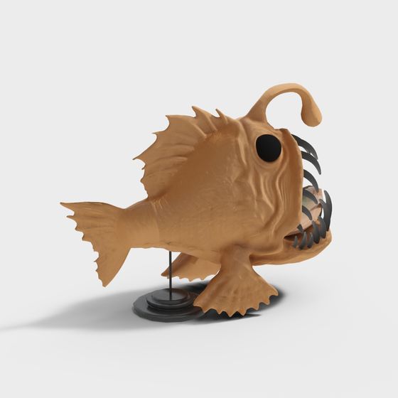 Stunning Abyss Fish 3D Model for Creative Projects