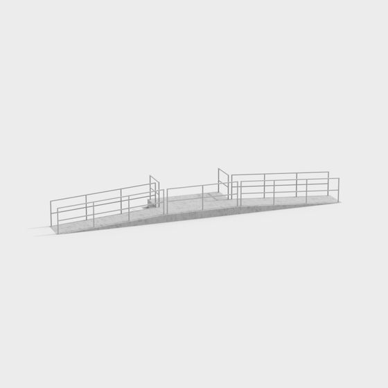 Urban Footbridge 3D model