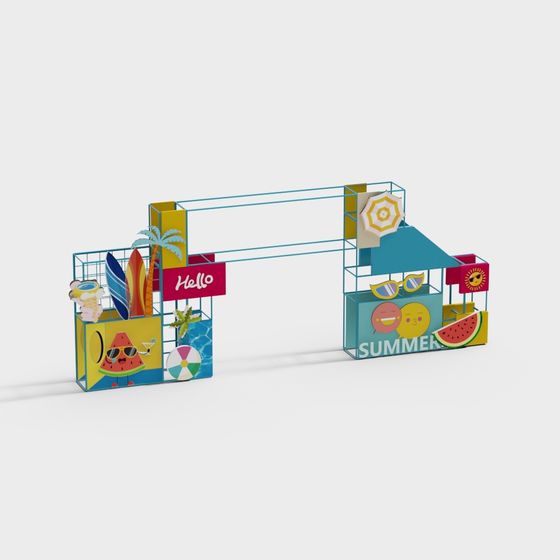 Summer Vibes Stand 3D model