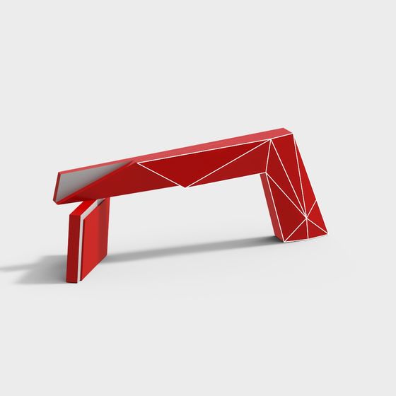 Geometric Bridge Low-Poly 3D model