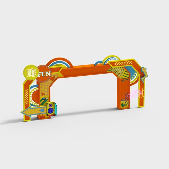 Vibrant Fun Arch 3D model
