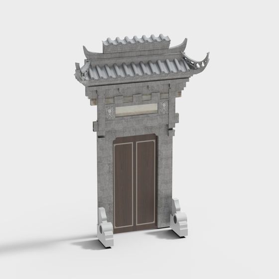 Ancient Gate 3D Model