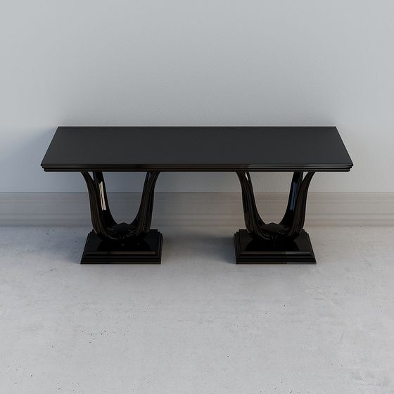 Streamlined Art Table 3D model