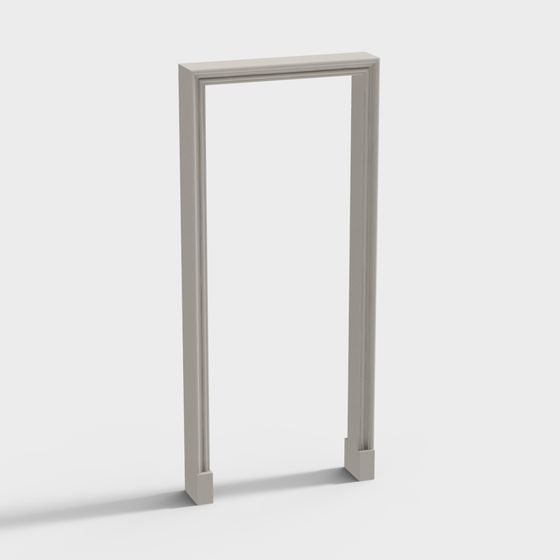 Elegant Minimalist Door Frame 3D model