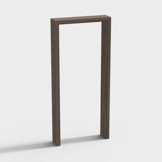 Stylish Brown Door Frame 3D model for Creative Projects