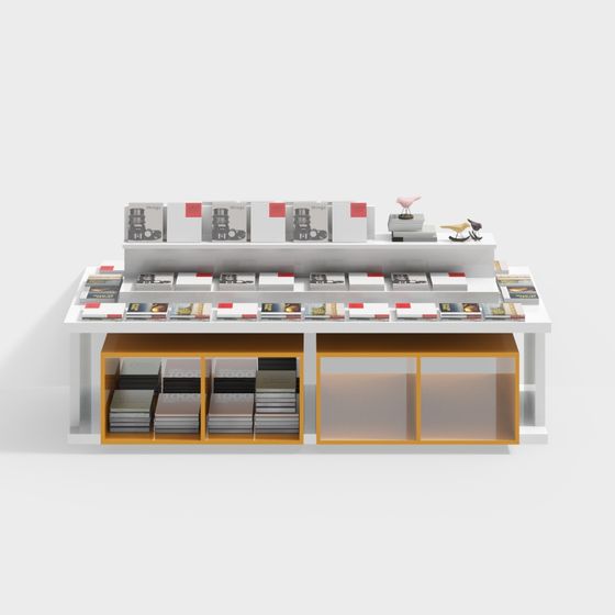 Urban Bookshelf 3D model