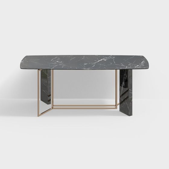 Urban Marble Dining Table 3D model