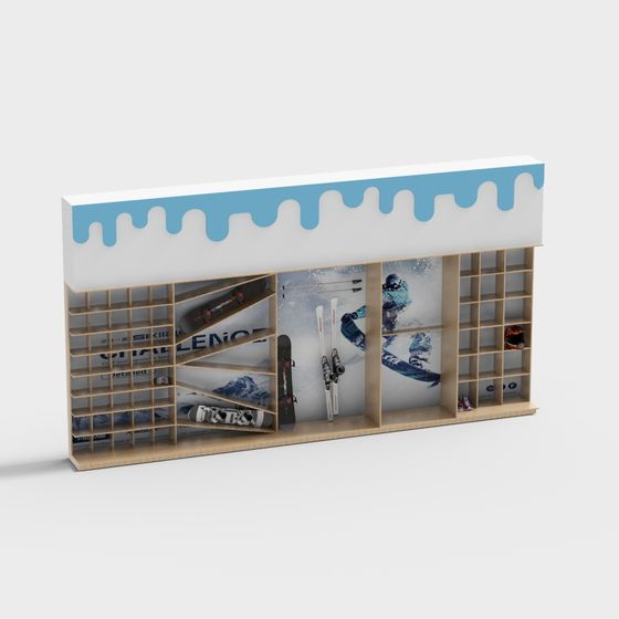 Ski Shop Display 3D model
