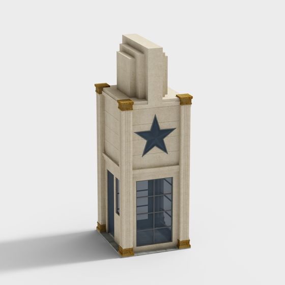 Western Town Post Office 3D model