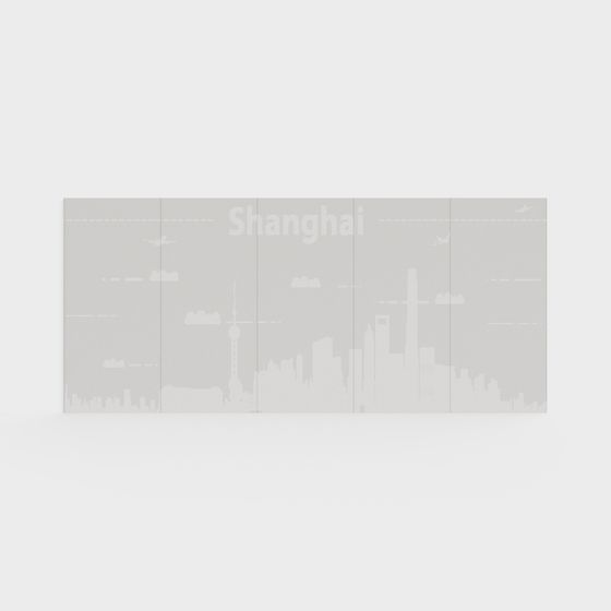 Shanghai Skyline 3D model
