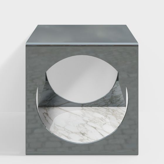 Stylish Mirror Cube 3D Model for Creative Projects