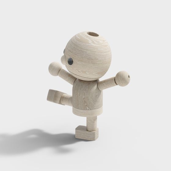 Puppet Dancer 3D model for Creative Projects