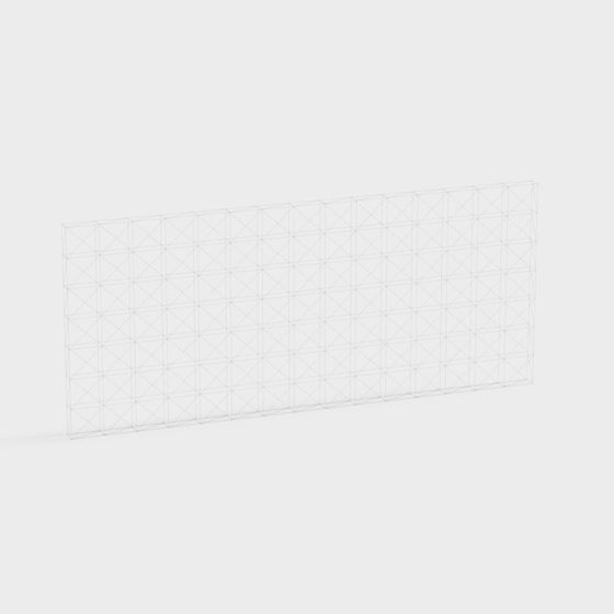 Modern Grid Screen 3D model for Creative Projects