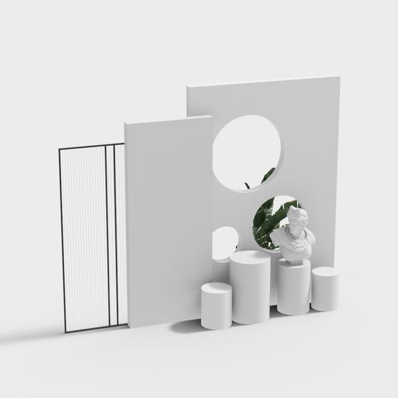Minimalist Showcase 3D model