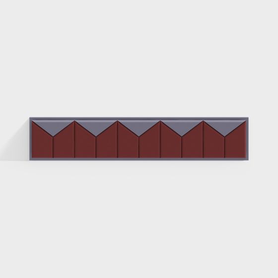 Geometric Brick 3D model with Low Poly Style
